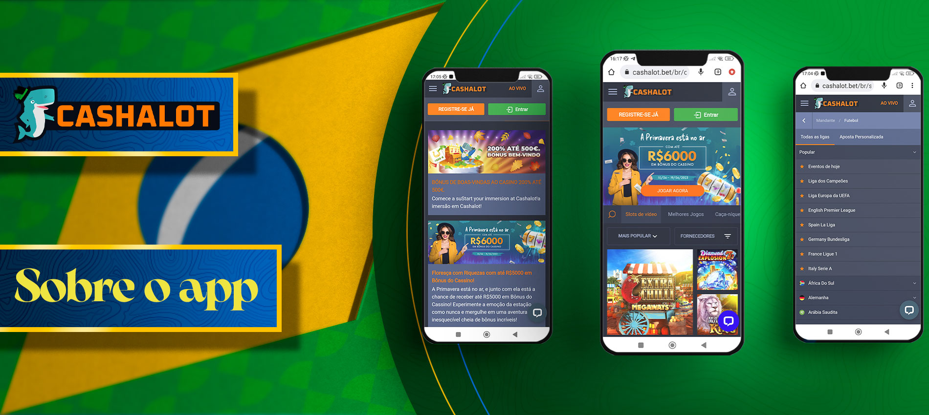 Cashalot app - Uma casa de apostas completa com até € 100 em bônus